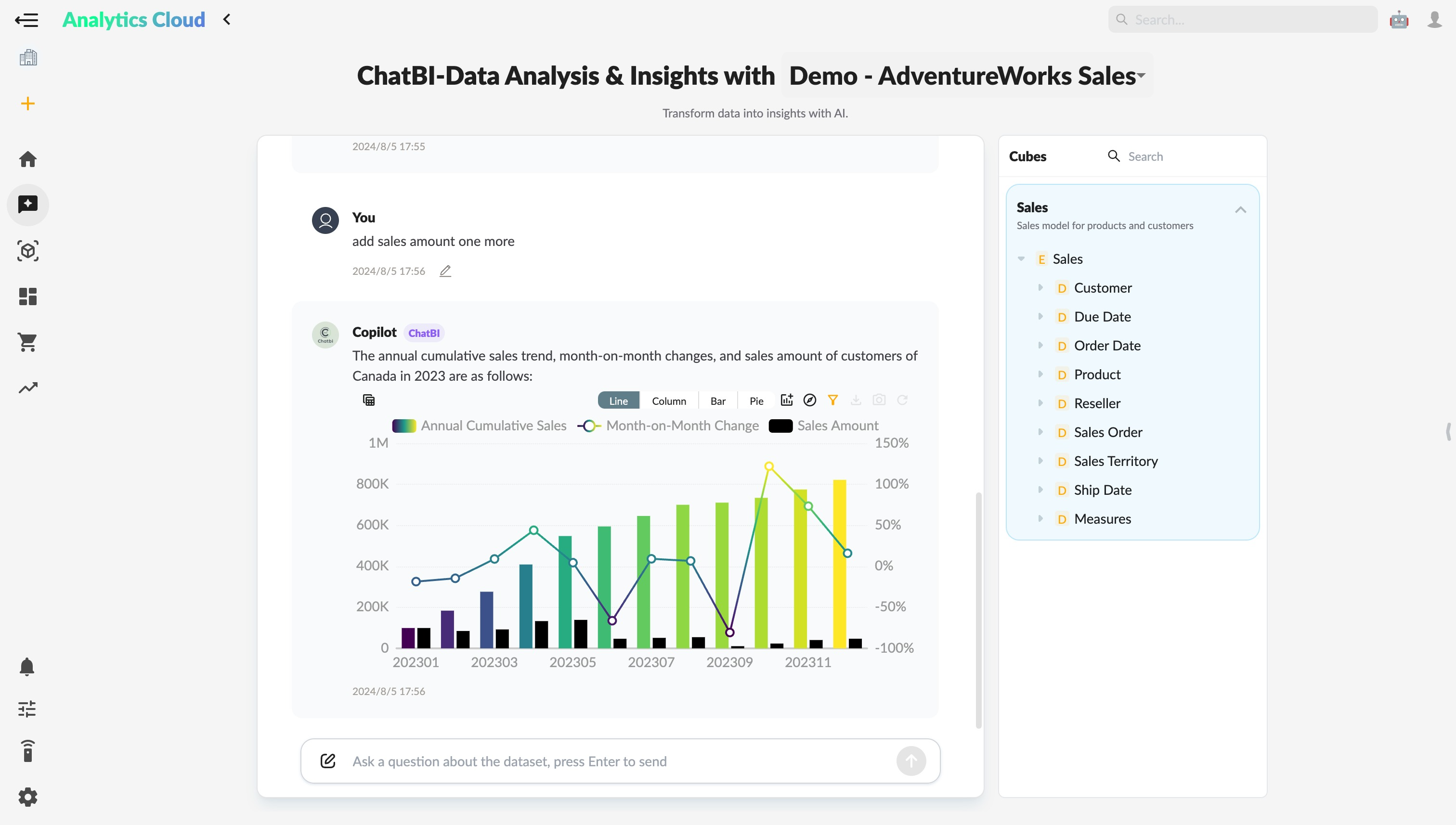 New Version 2.5 - Chat BI Data Insights & Story Command | XpertAI